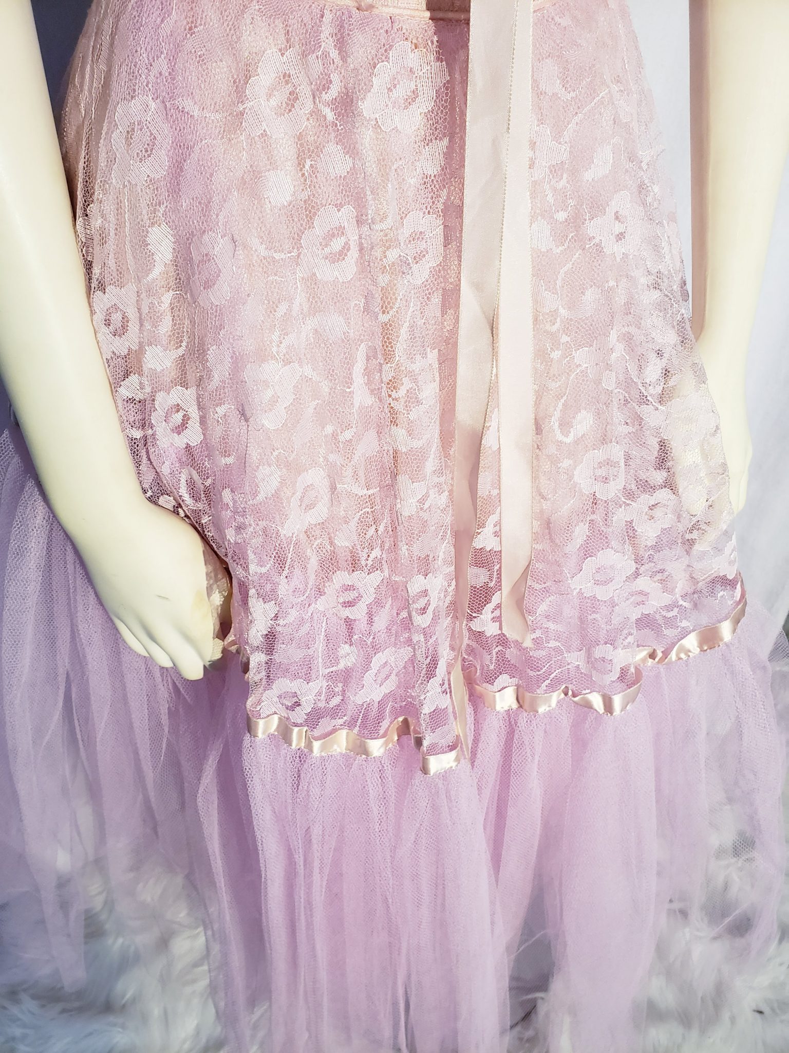 Andy Pink Lace Cupcake Vintage Prom Dress SOLD – Aunt Gladys' Attic