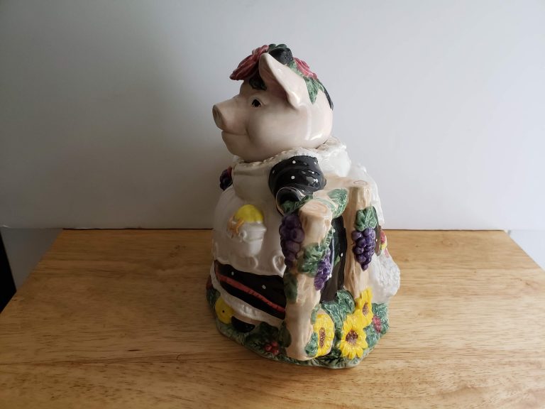 Fitz & Floyd Springtime Prudence the Pig Teapot – Aunt Gladys' Attic
