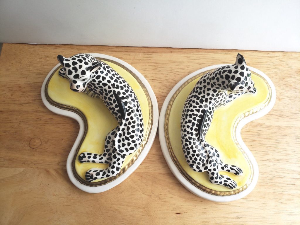 Jeanne Reed’s Cheetahs on Cushions Statues – Aunt Gladys' Attic