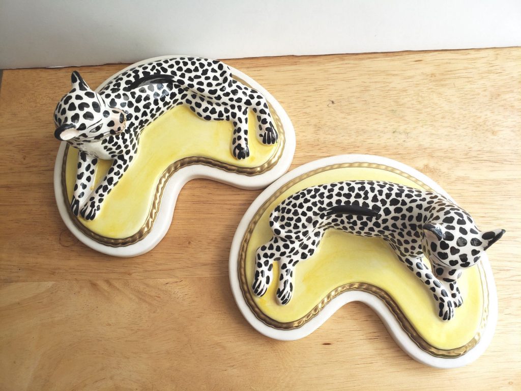 Jeanne Reed’s Cheetahs on Cushions Statues – Aunt Gladys' Attic