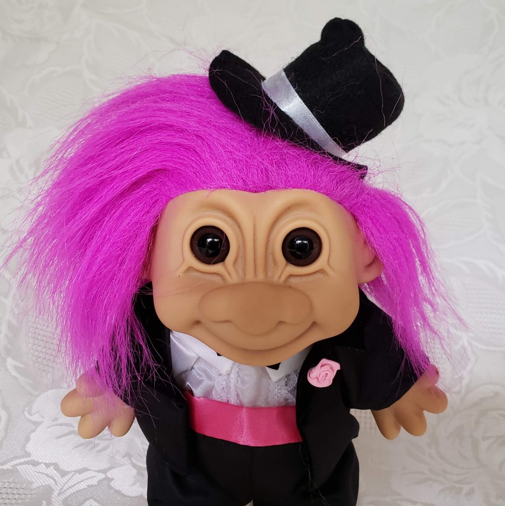Russ Berrie & Company Troll Purple Hair Groom In Tuxedo Doll – Aunt ...