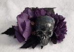 Handcrafted Halloween Purple Floral Skull Fascinator V2 – Aunt Gladys ...
