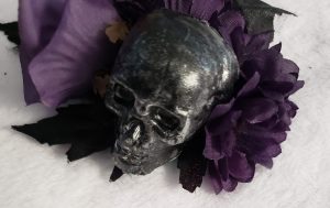 Handcrafted Halloween Purple Floral Skull Fascinator V2 – Aunt Gladys ...